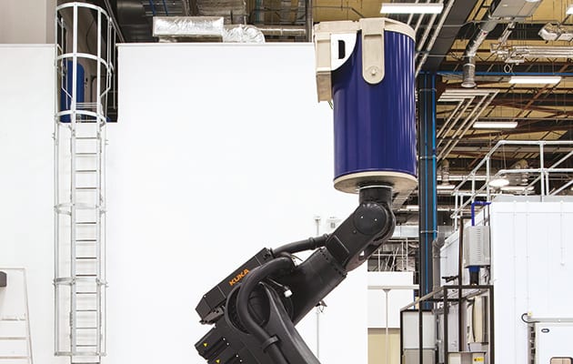 HawkinsBrown's bespoke Here East robotics research facility for UCL ...