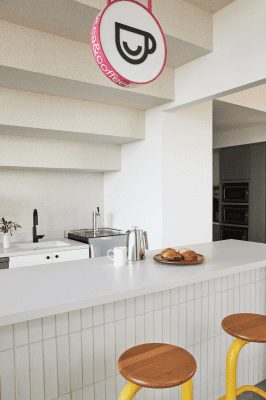 This Orange County office combines bold graphic murals with bright pops ...