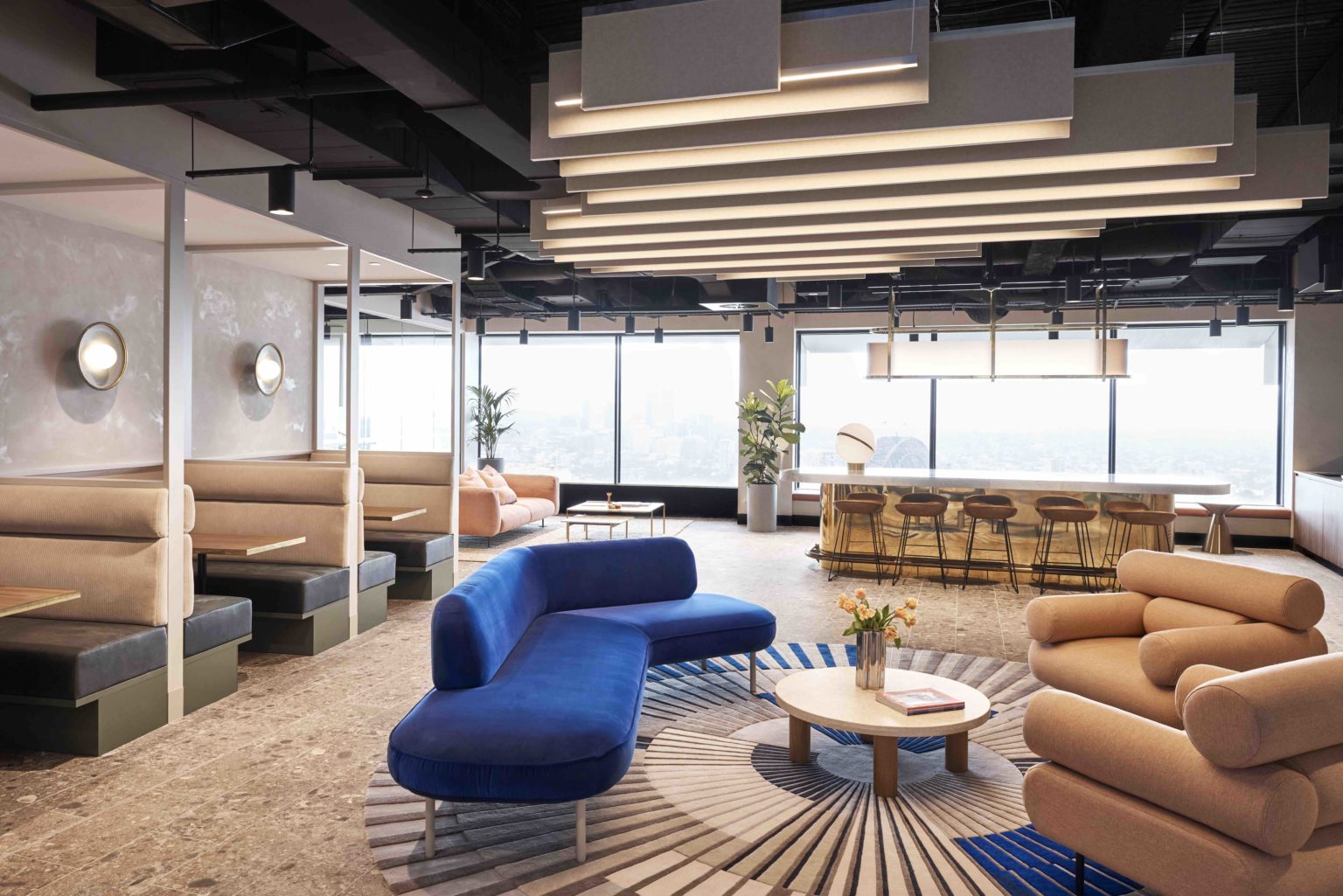 View From the Top: Looking down on Sydney Harbour, Tom Mark Henry’s office interior for crypto ...